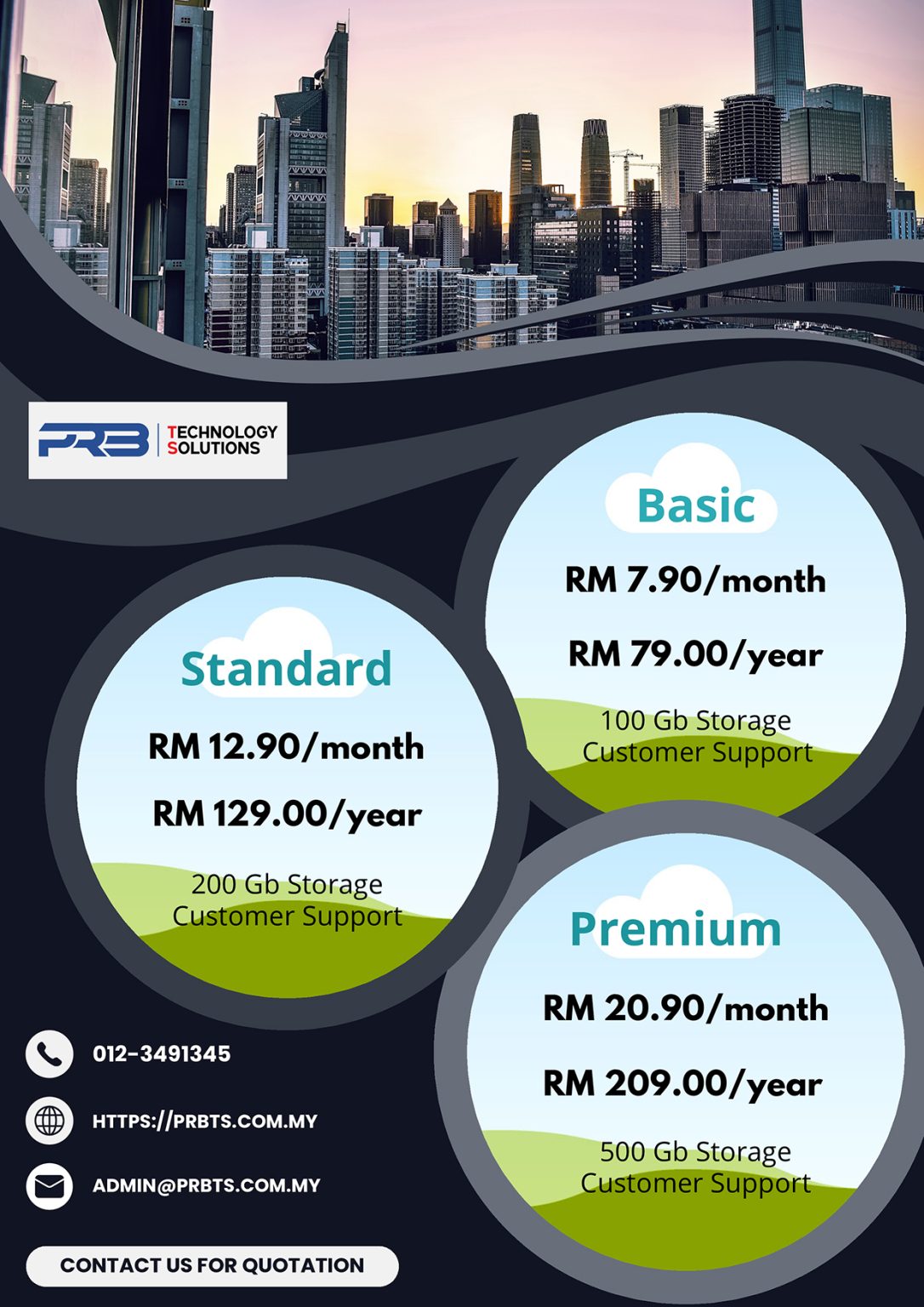 PRB Cloud Storage – Official Website PRB Grid Technology Solutions Sdn Bhd